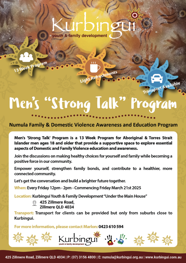 Men’s “Strong Talk” Program – Kurbingui Youth & Family Development